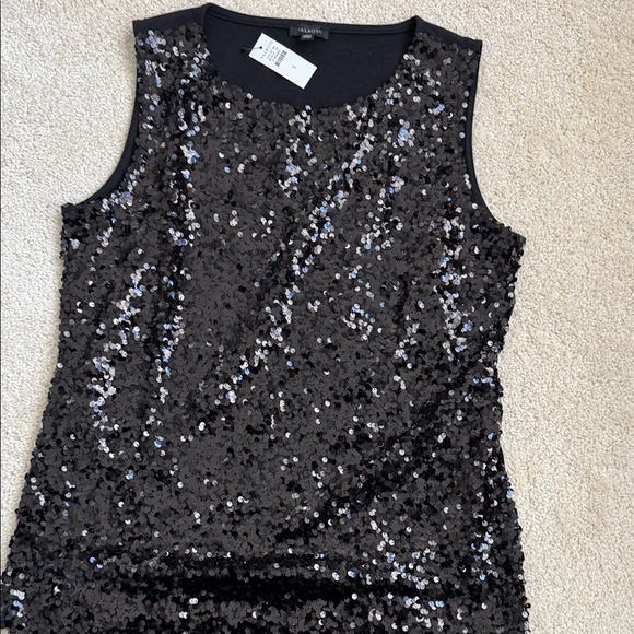 Talbots | Tops | Talbots Black Sequin Embellished Top | Poshmark